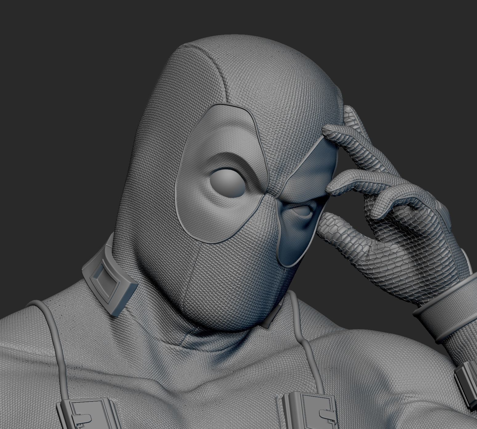Deadpool Statue 3D model 3D printable | CGTrader