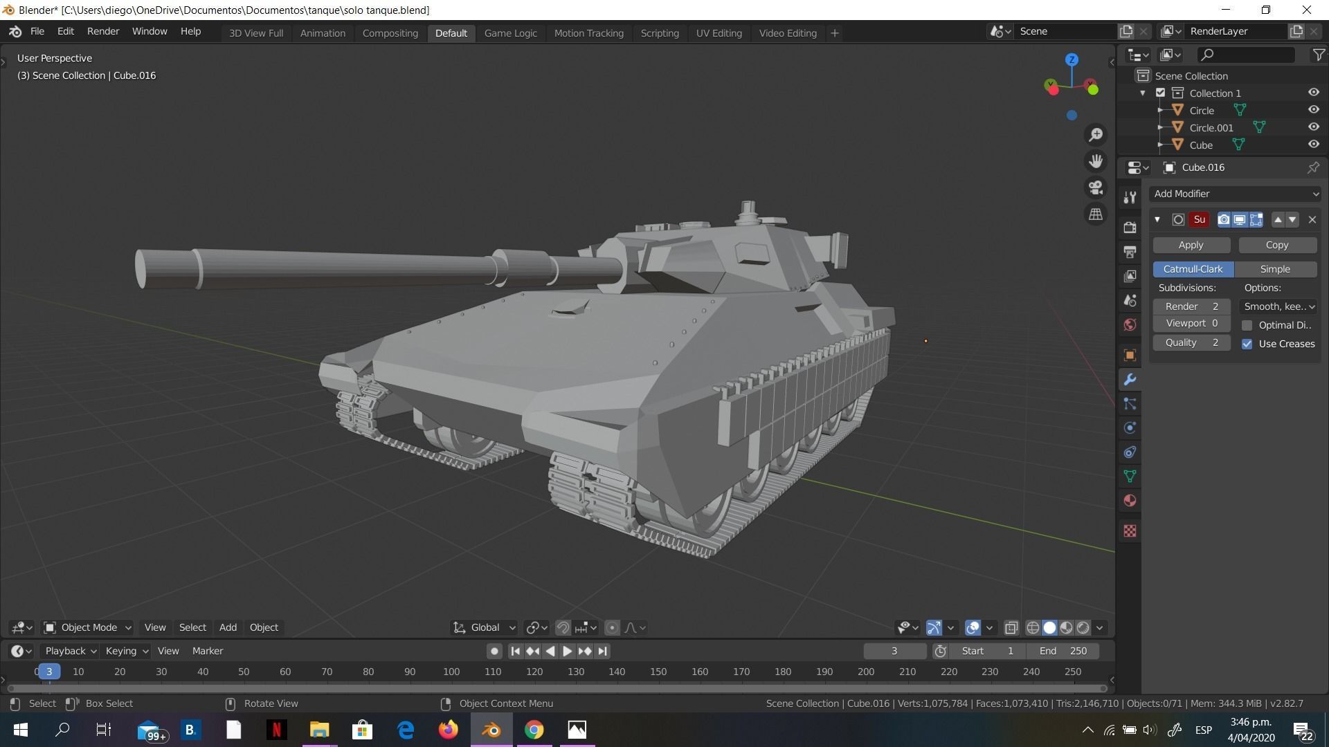 Tank 3D Military Vehicle Blender free 3D model | CGTrader