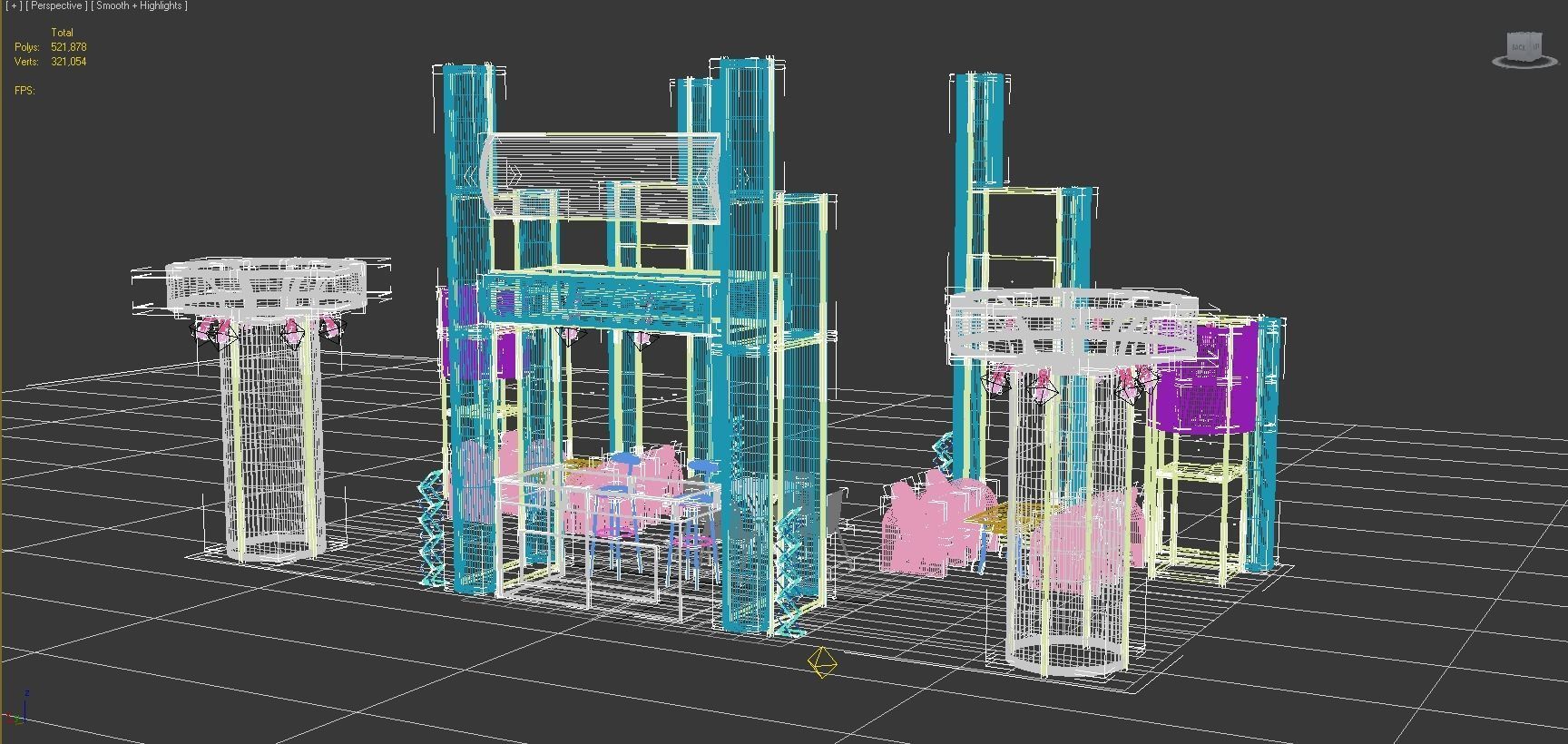 3d stand Exhibition booth 5x10 Octanorm system 3D model | CGTrader