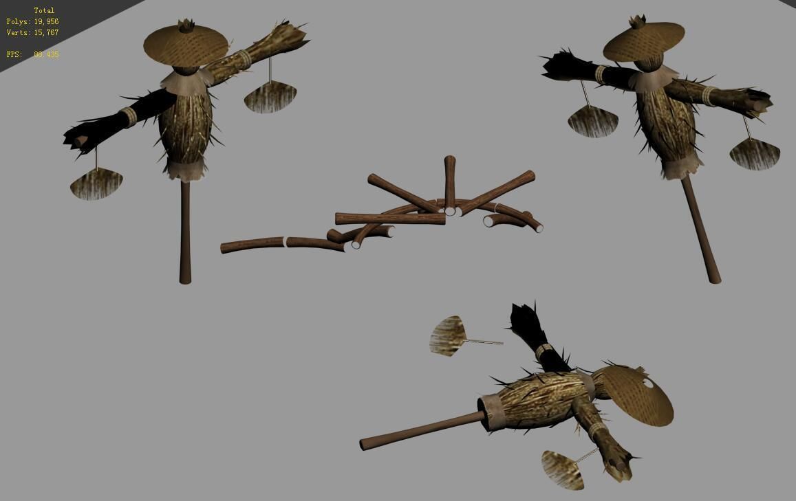 Dummy - Scarecrow 3D model | CGTrader