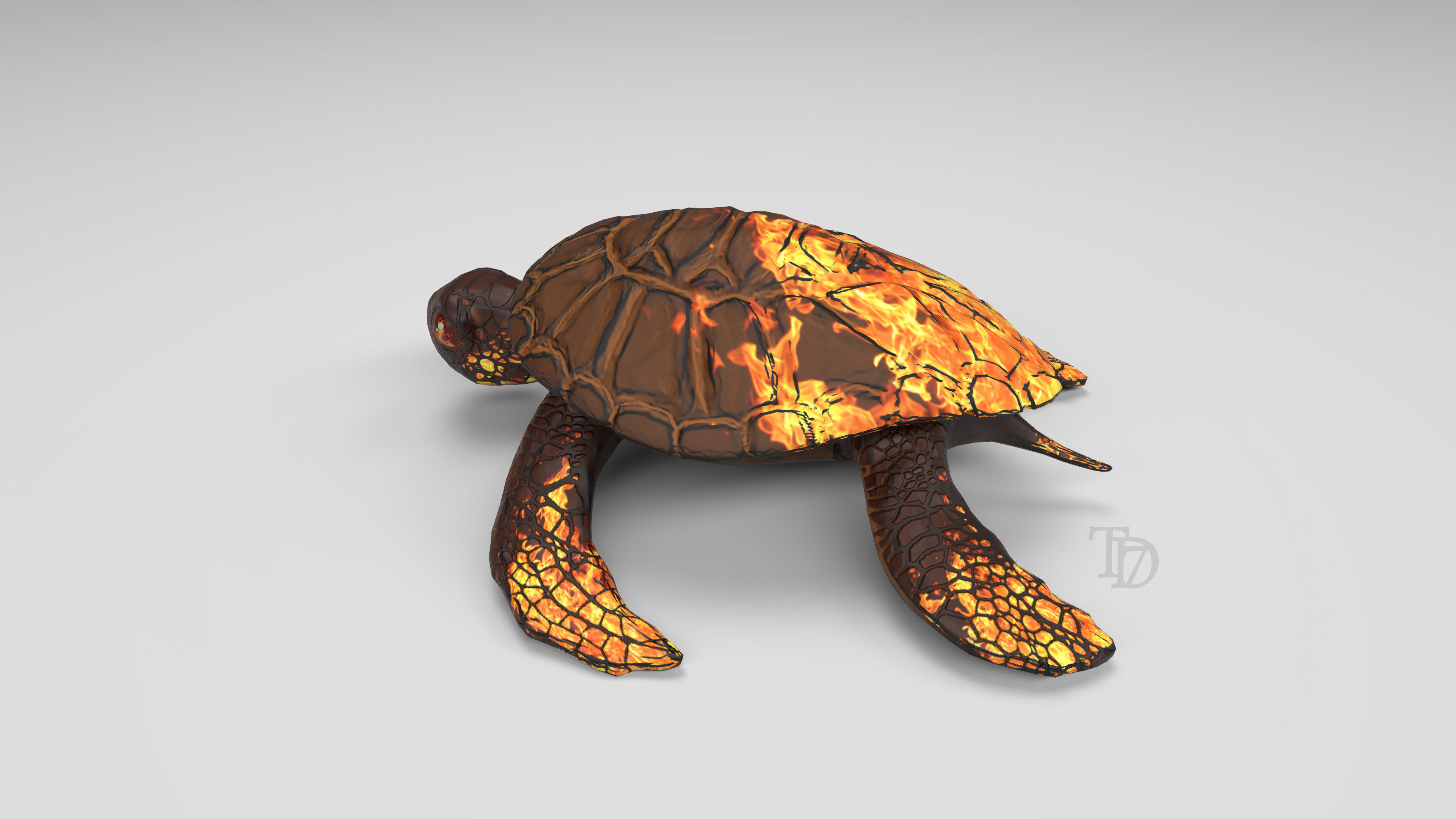 3D model Stylized Turtle - Multiple Texture Options VR / AR / low-poly ...