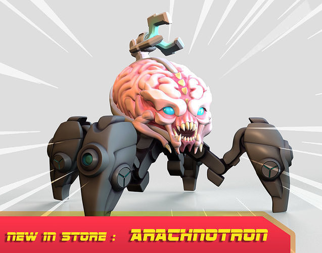 Arachnotron Collectible toy Doom Eternal 3D model 3D printable | CGTrader
