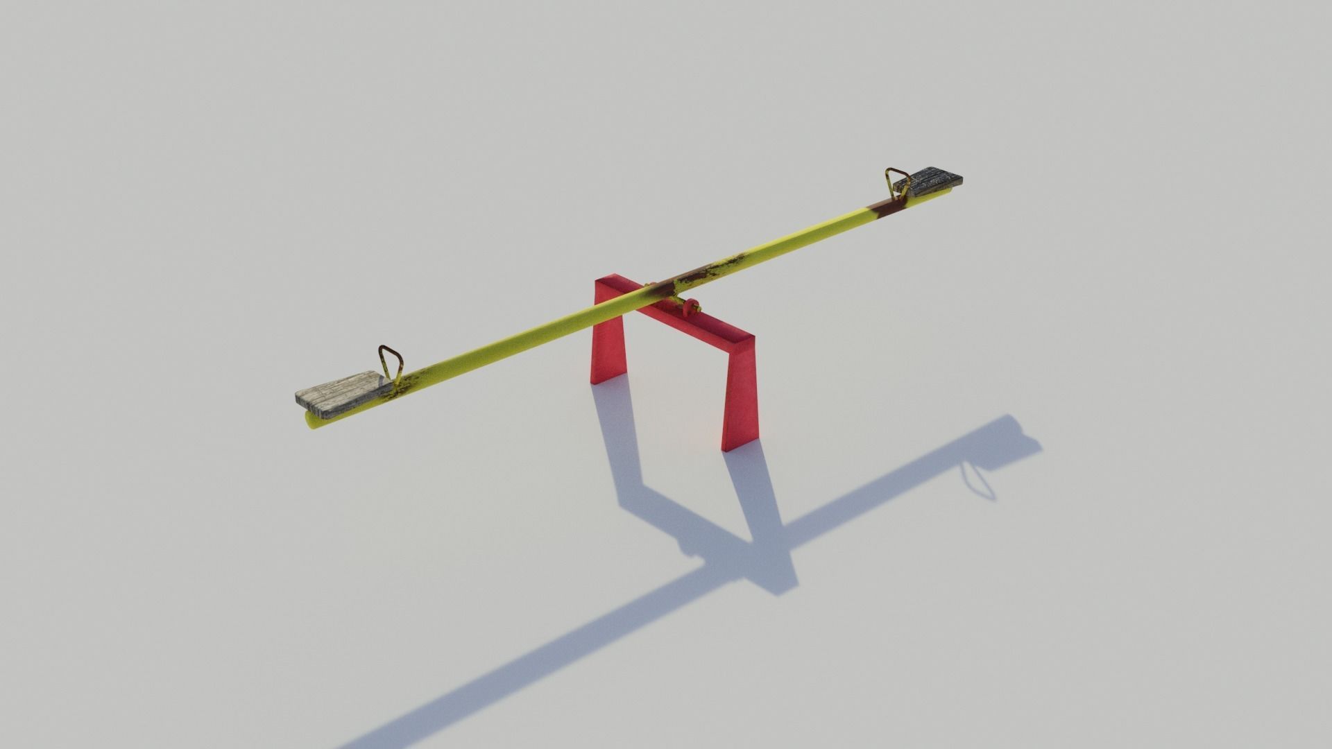 3D model Playground See-saw - Low-poly PBR VR / AR / low-poly | CGTrader