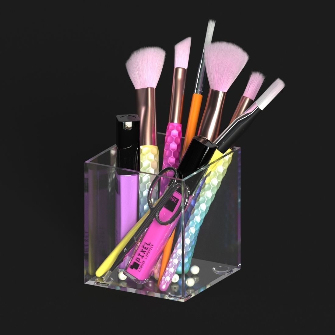 Makeup organizer 3D model | CGTrader