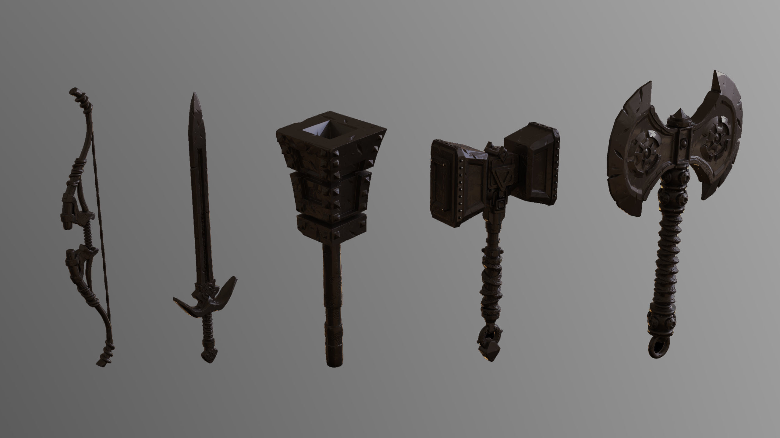 MEDIEVAL WEAPONS PACK 3D model | CGTrader