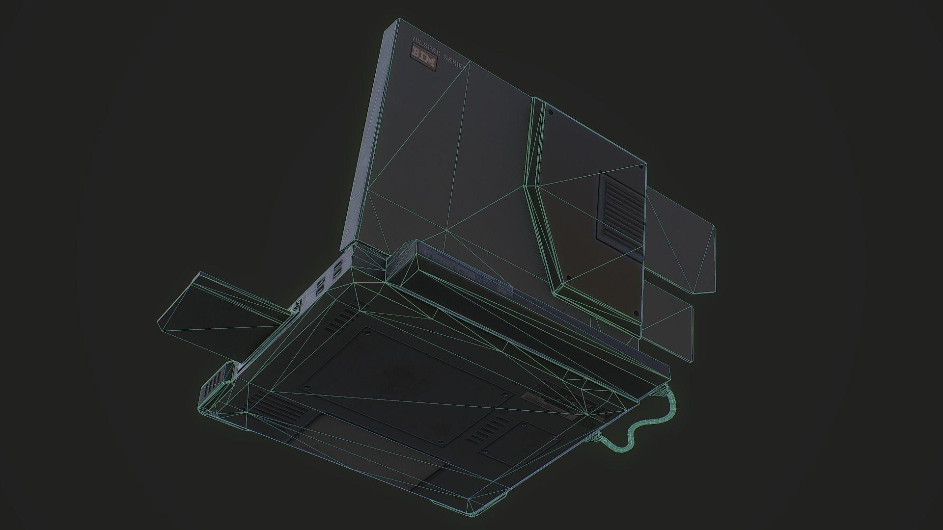 3D model Lowpoly Game Ready Cyberpunk Laptop VR / AR / low-poly | CGTrader