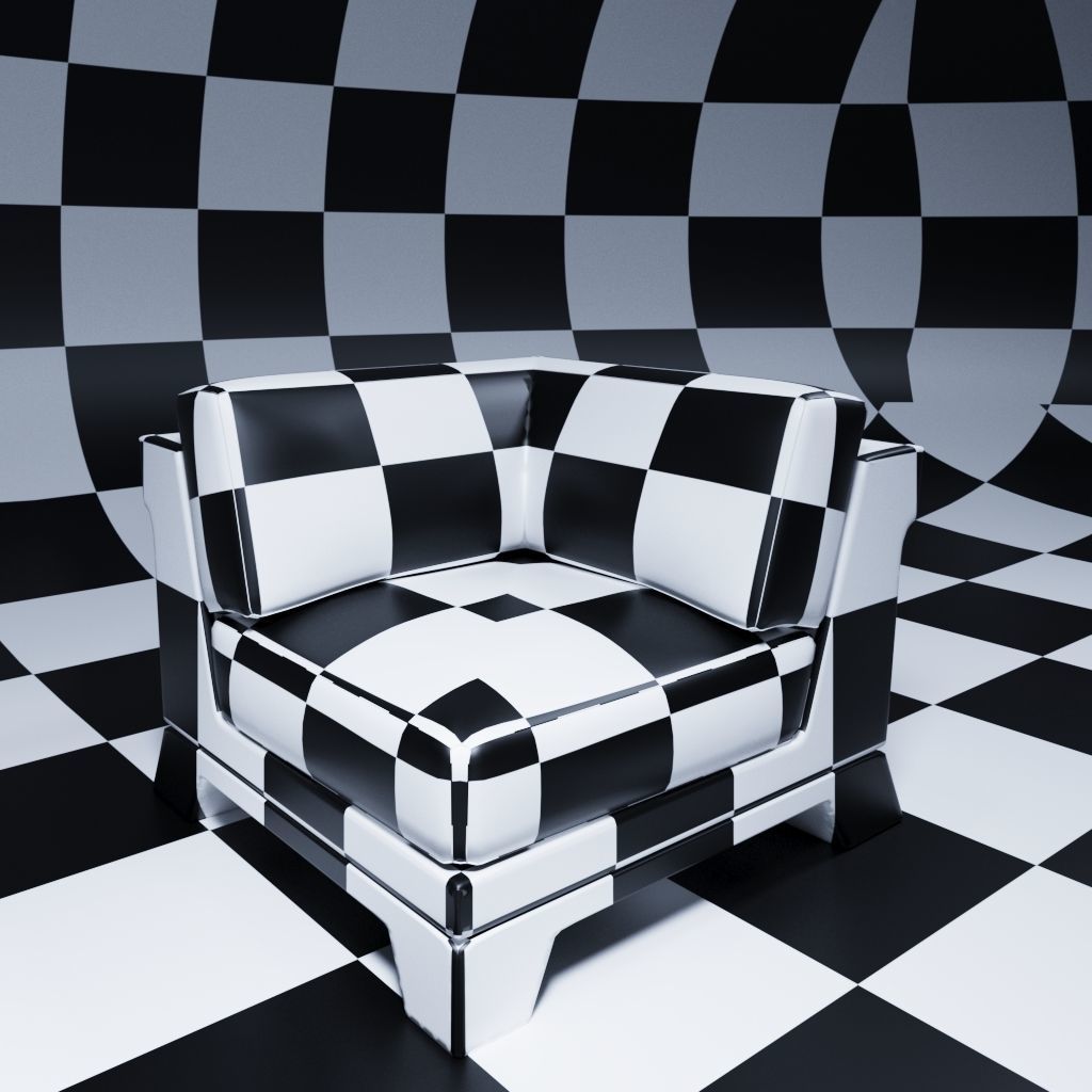 Patt Sofa Corner by Charles Tassin - Pierre Frey 3D model | CGTrader