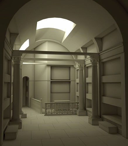 Rome Catacombs Cubicula 3D model | CGTrader