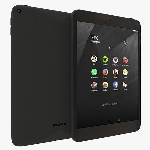 Nokia N Lava Gray 3D model | CGTrader