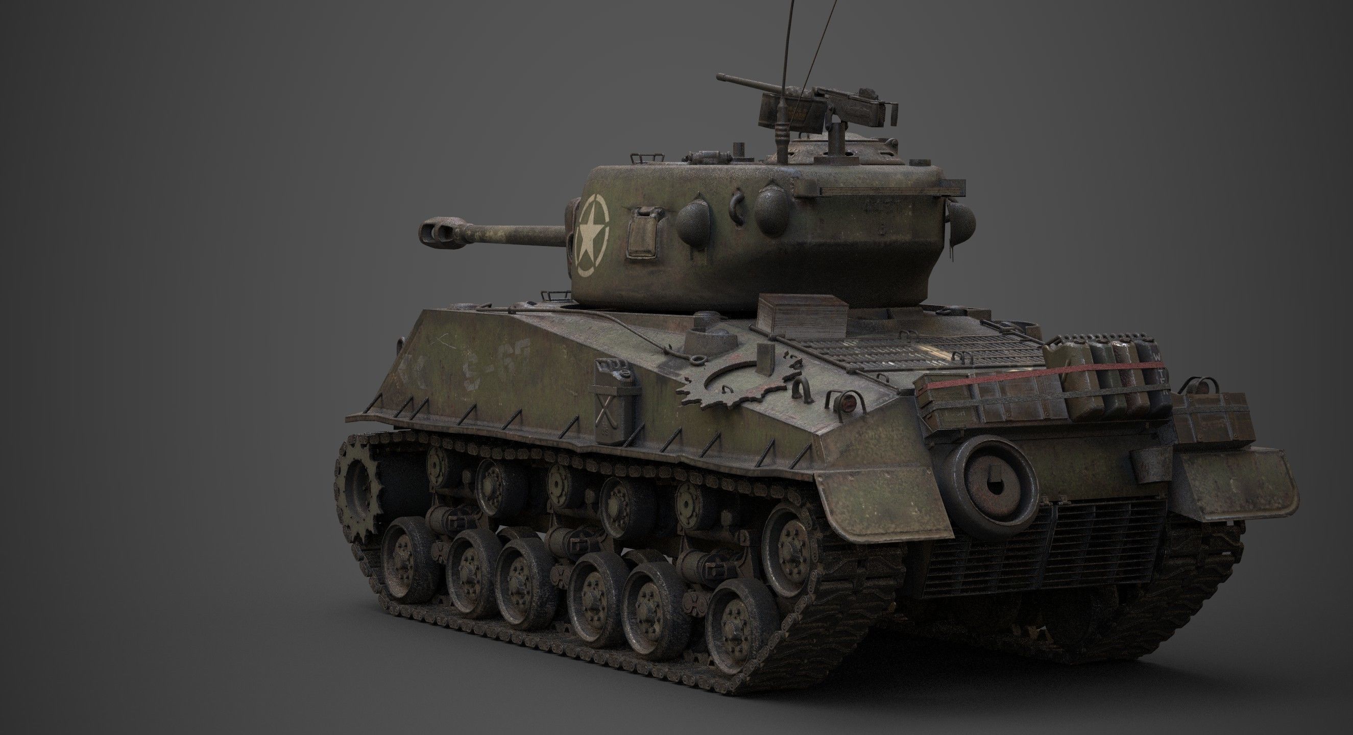 3D model sherman M4 VR / AR / low-poly | CGTrader