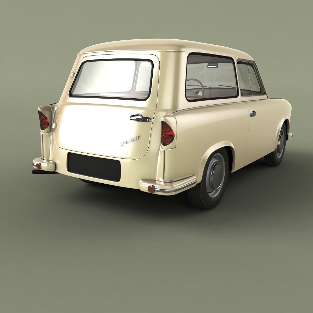 Trabant P50 Kombi 3D model | CGTrader