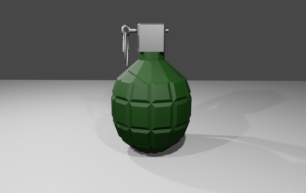 3D model Grenade - Hand - Bomb - Granada - Explosive VR / AR / low-poly ...
