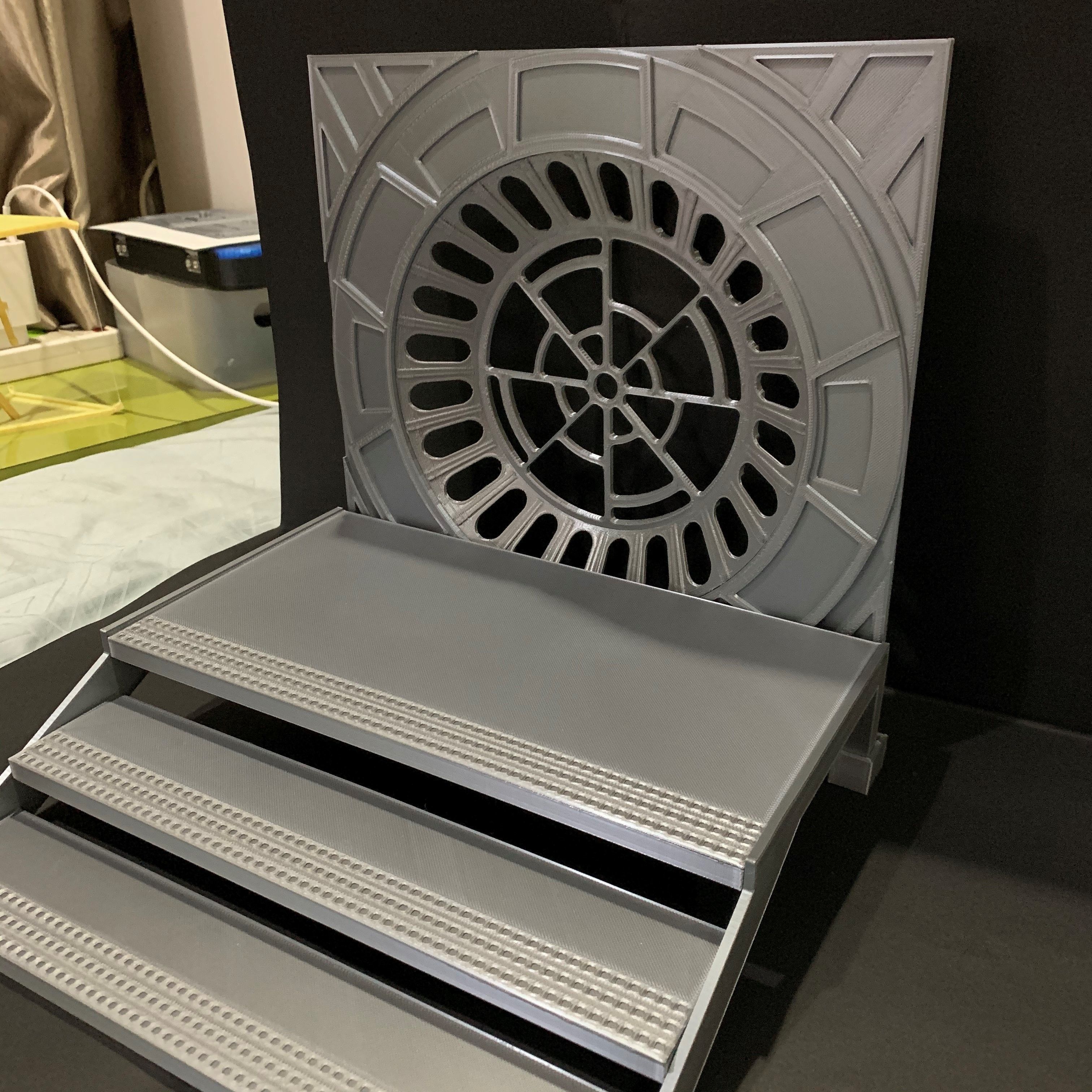Death Star Emperor Throne Room Diorama Staircase 6 inch 3D model 3D ...