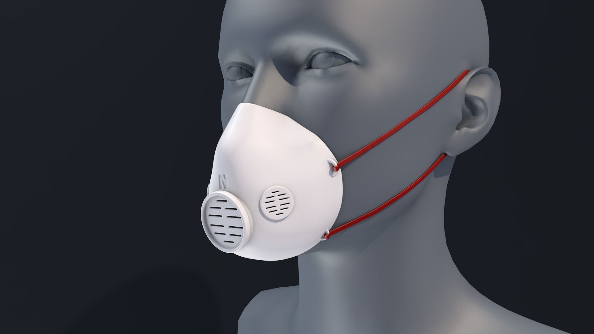 Face mask 3D Printable Model 3D model 3D printable | CGTrader