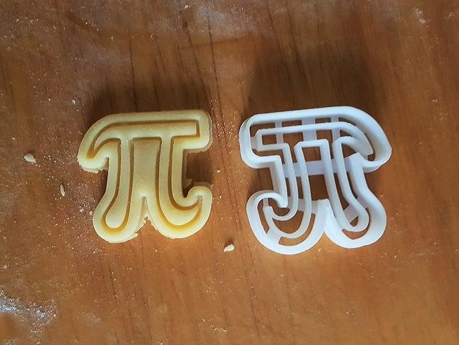 Number Pi cookie cutter 3D model 3D printable | CGTrader
