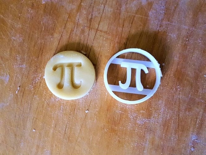Number Pi cookie cutter v2 3D model 3D printable | CGTrader
