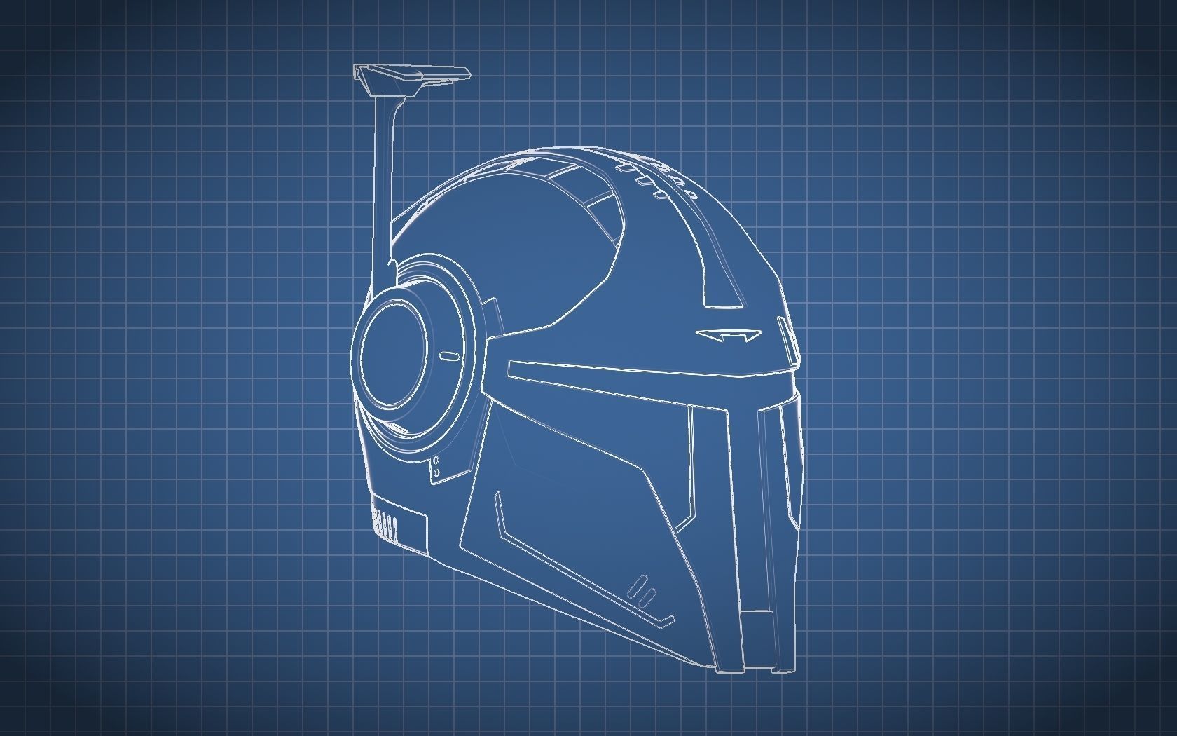 Mandalorian Helmet STALKER 3D model 3D model 3D printable | CGTrader