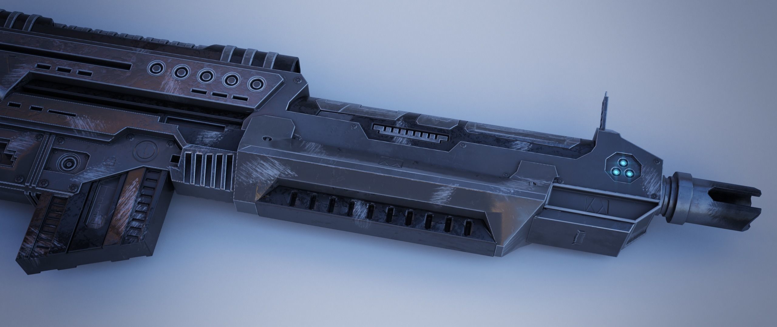3D model Assault Rifle VR / AR / low-poly | CGTrader