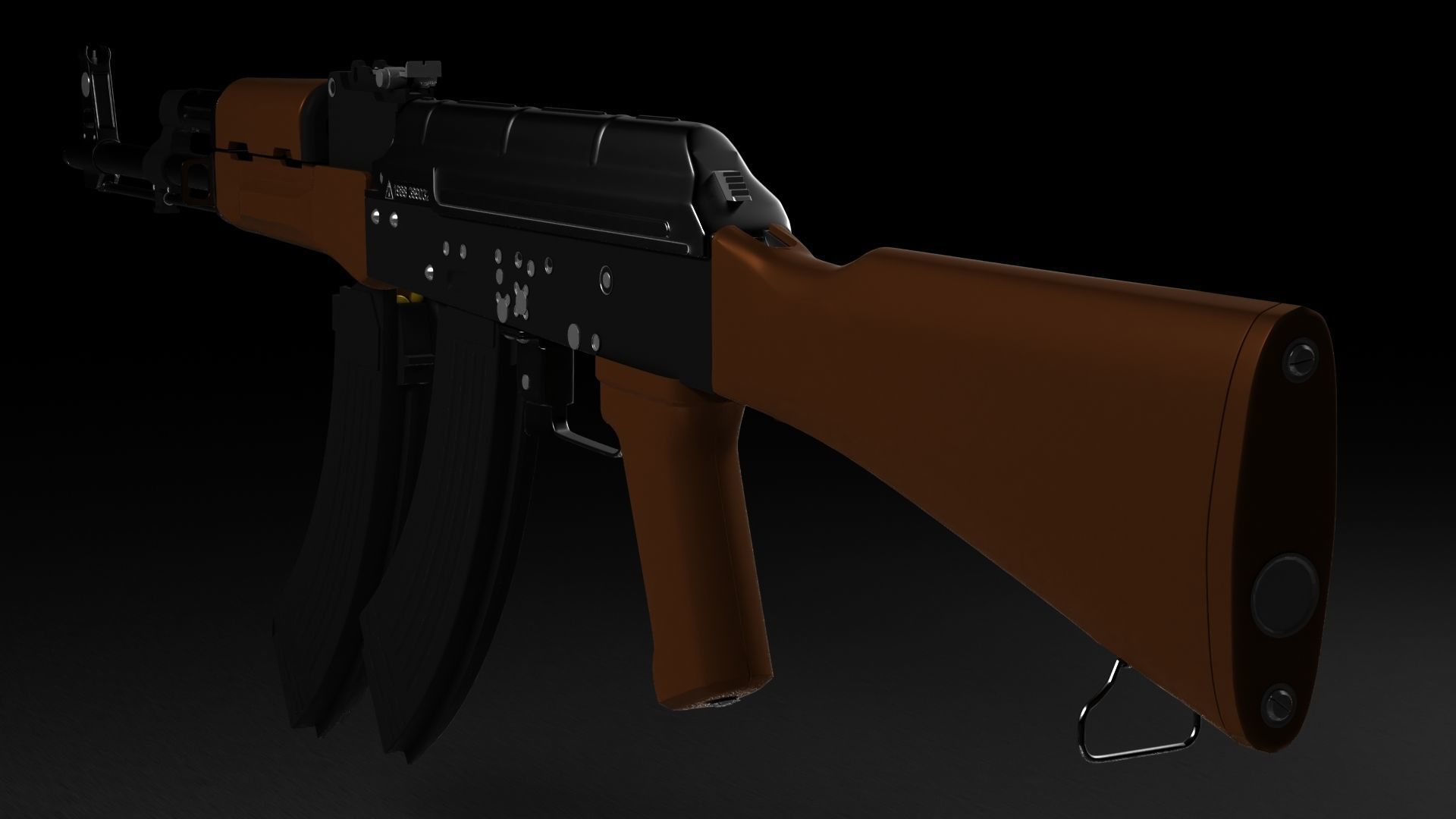 ak - 47 lowpoly and highpoly free VR / AR / low-poly 3D model | CGTrader