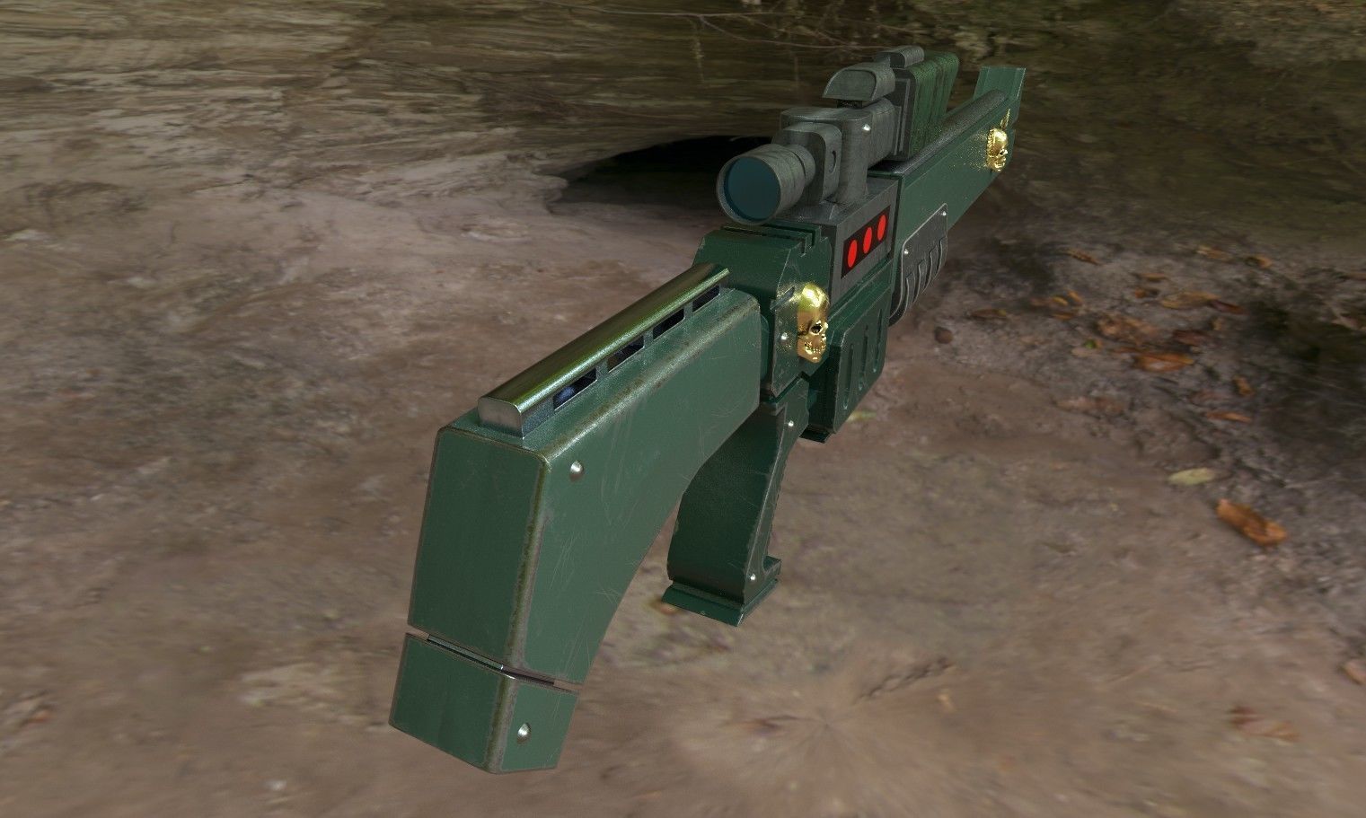 Vindicare assassin exitus rifle Warhammer 40k 3D model | CGTrader