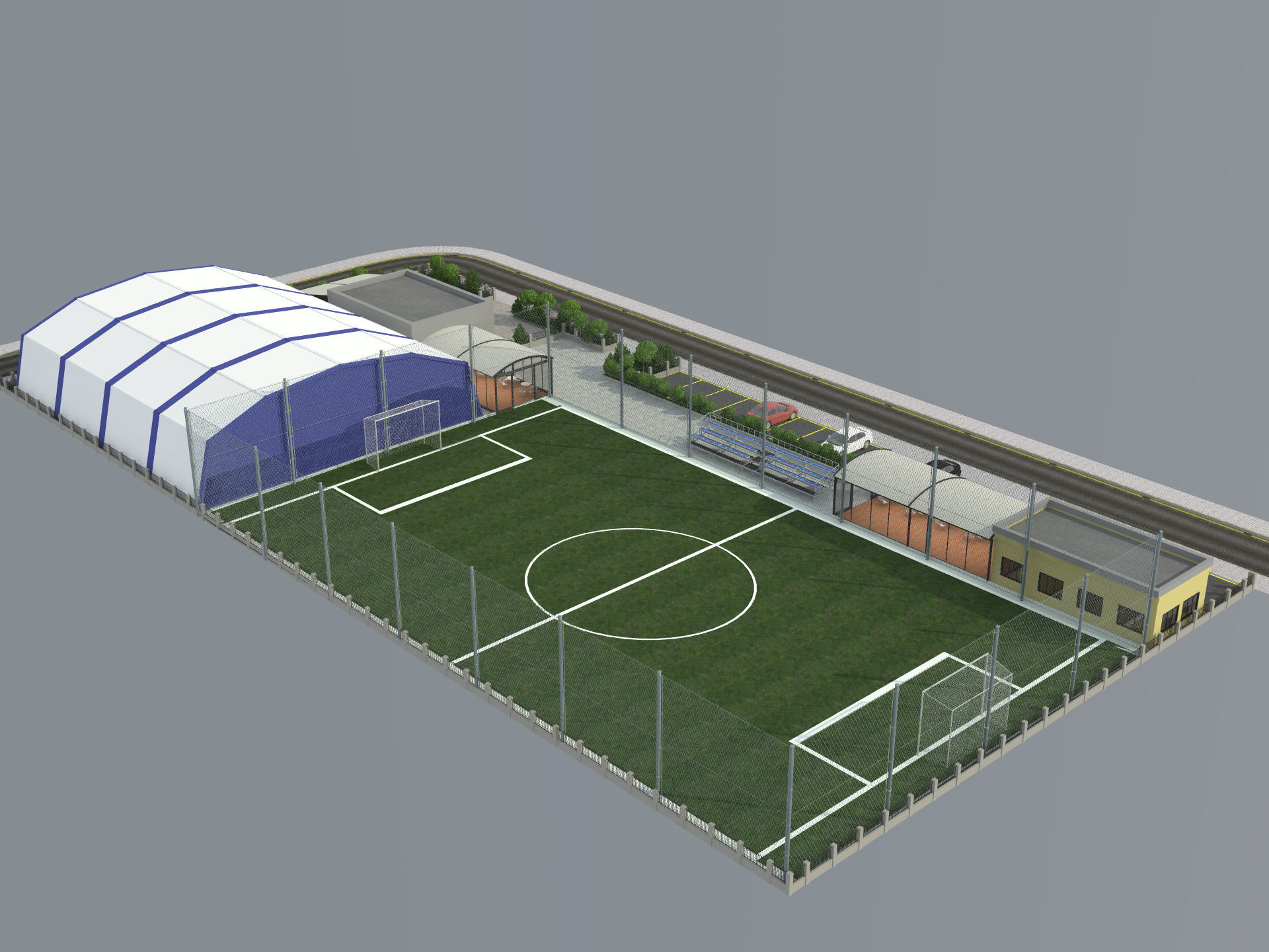 3D model sports complex VR / AR / low-poly | CGTrader