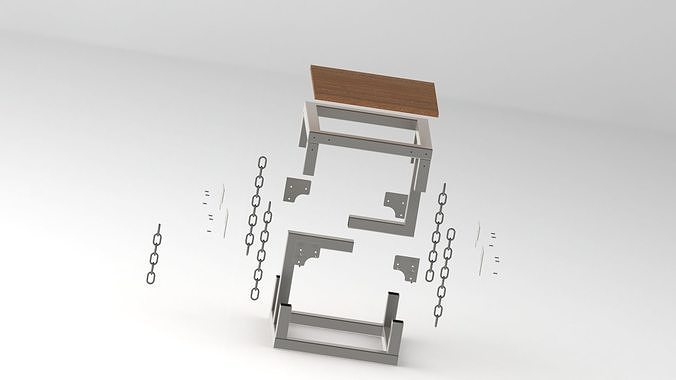 Edward Chain Balanced Table free 3D model | CGTrader