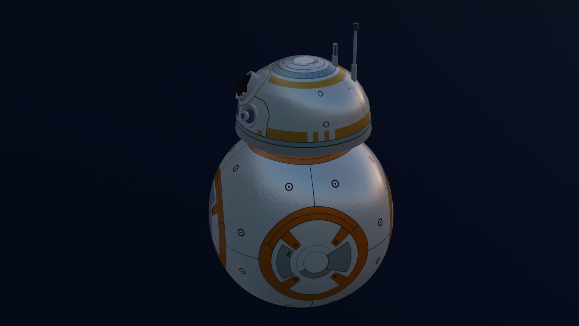 Space robot bb8 3D model | CGTrader