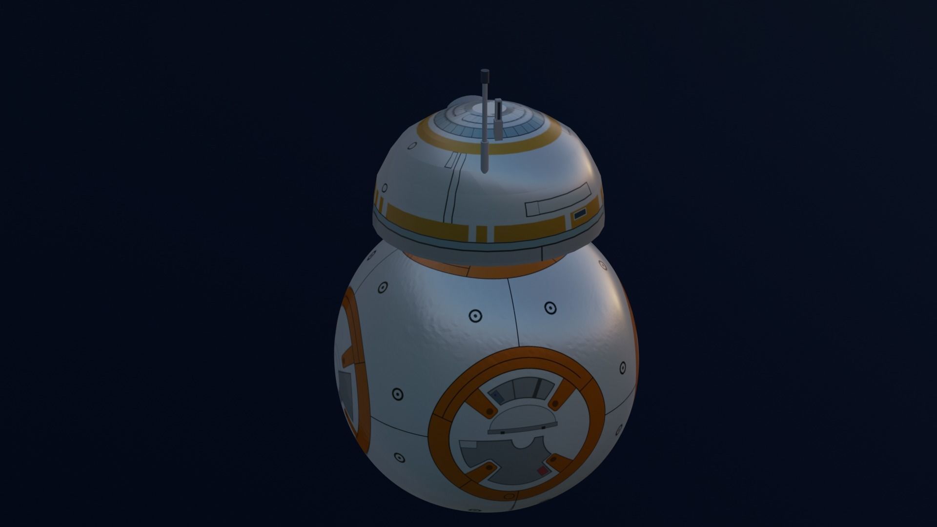 Space robot bb8 3D model | CGTrader