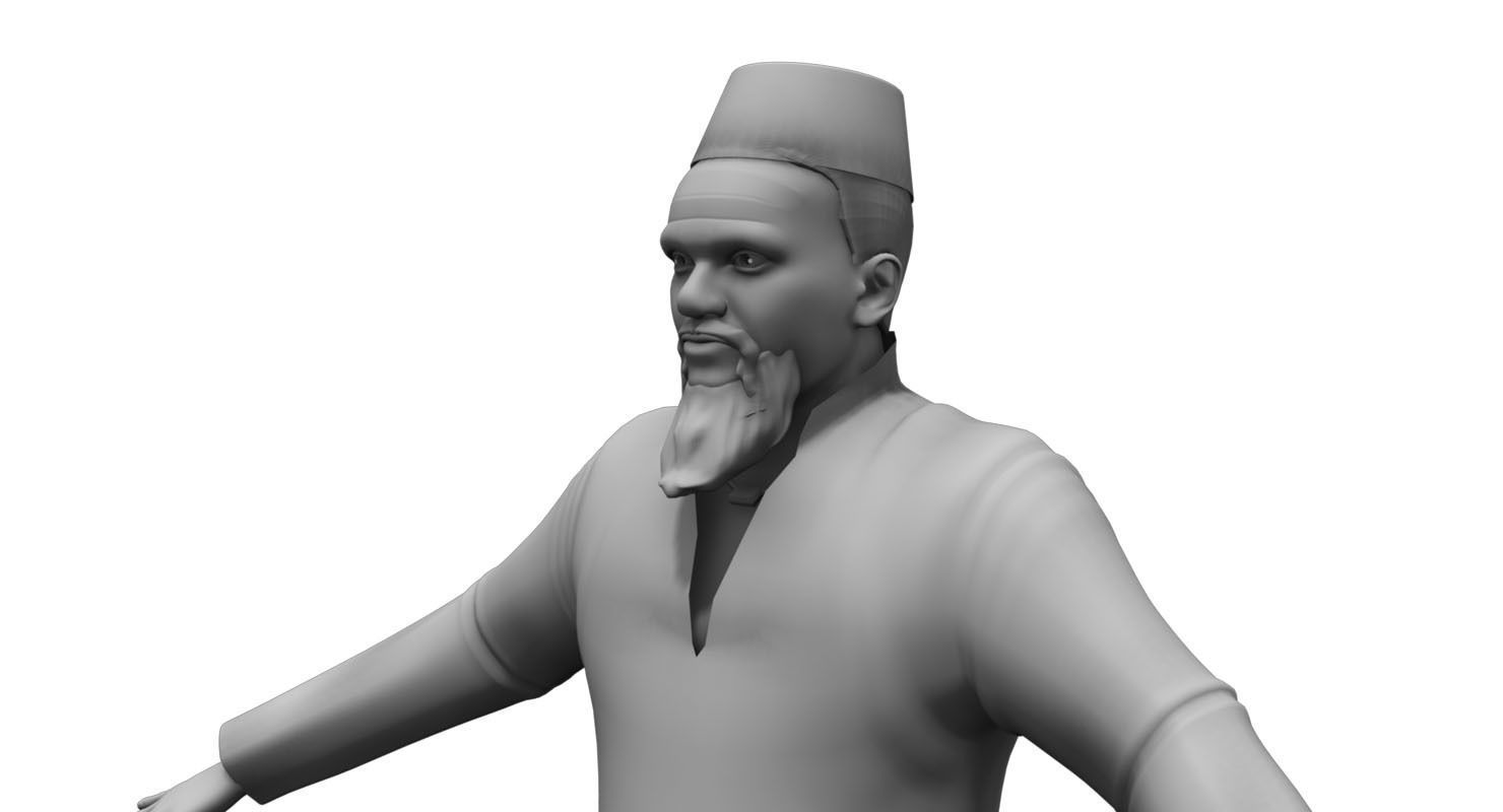 muslim man 3d model 3D model | CGTrader