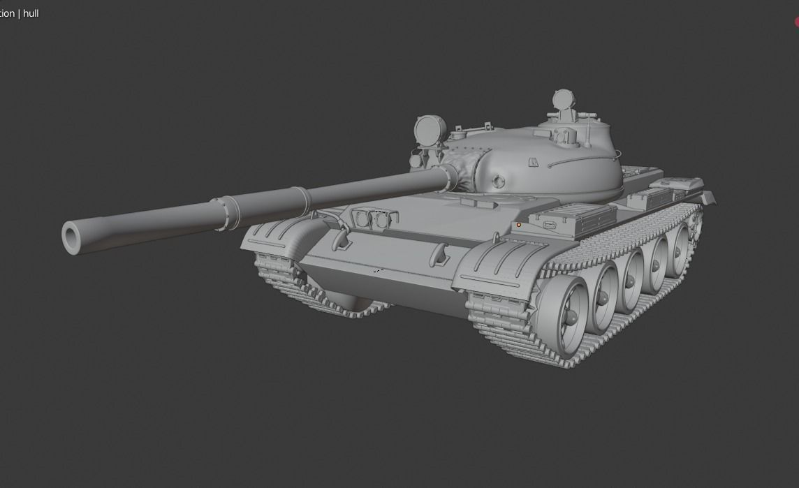 T-62 Soviet Main battle Tank 3D model | CGTrader