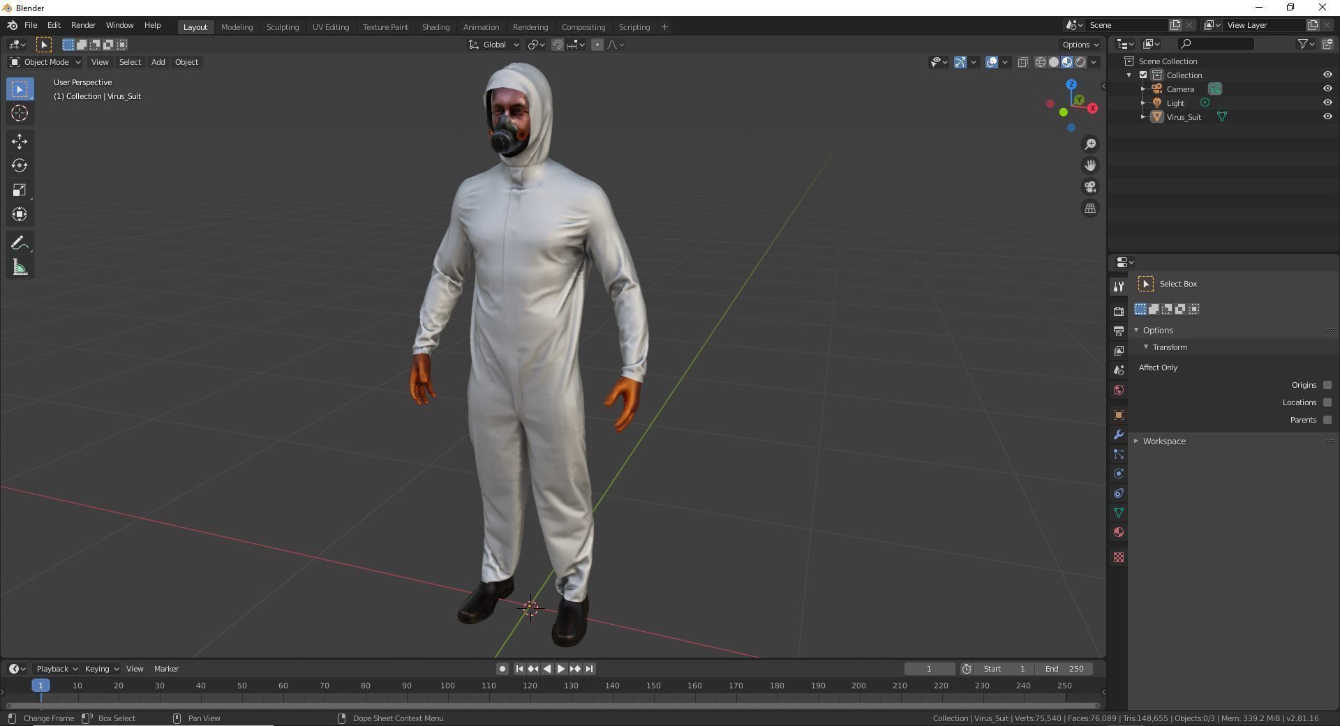 Virus Suit 3D model | CGTrader