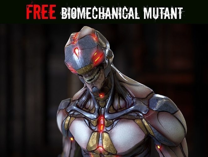 Free Biomechanical Mutant free VR / AR / low-poly 3D model rigged ...