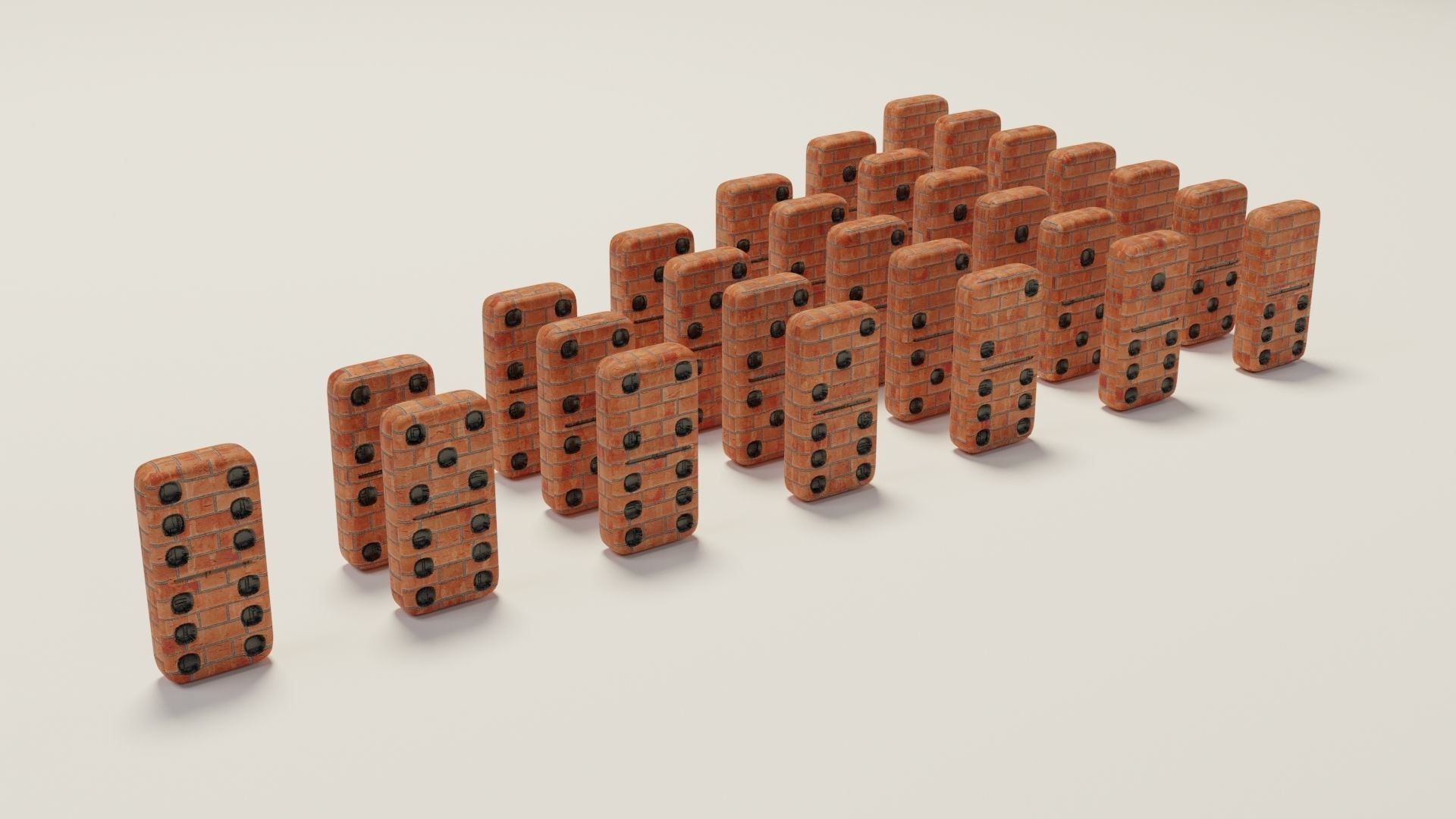 3D model Domino Brick VR / AR / low-poly | CGTrader