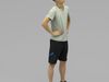 A Young Man Posing In Akimbo Posture 3D model | CGTrader