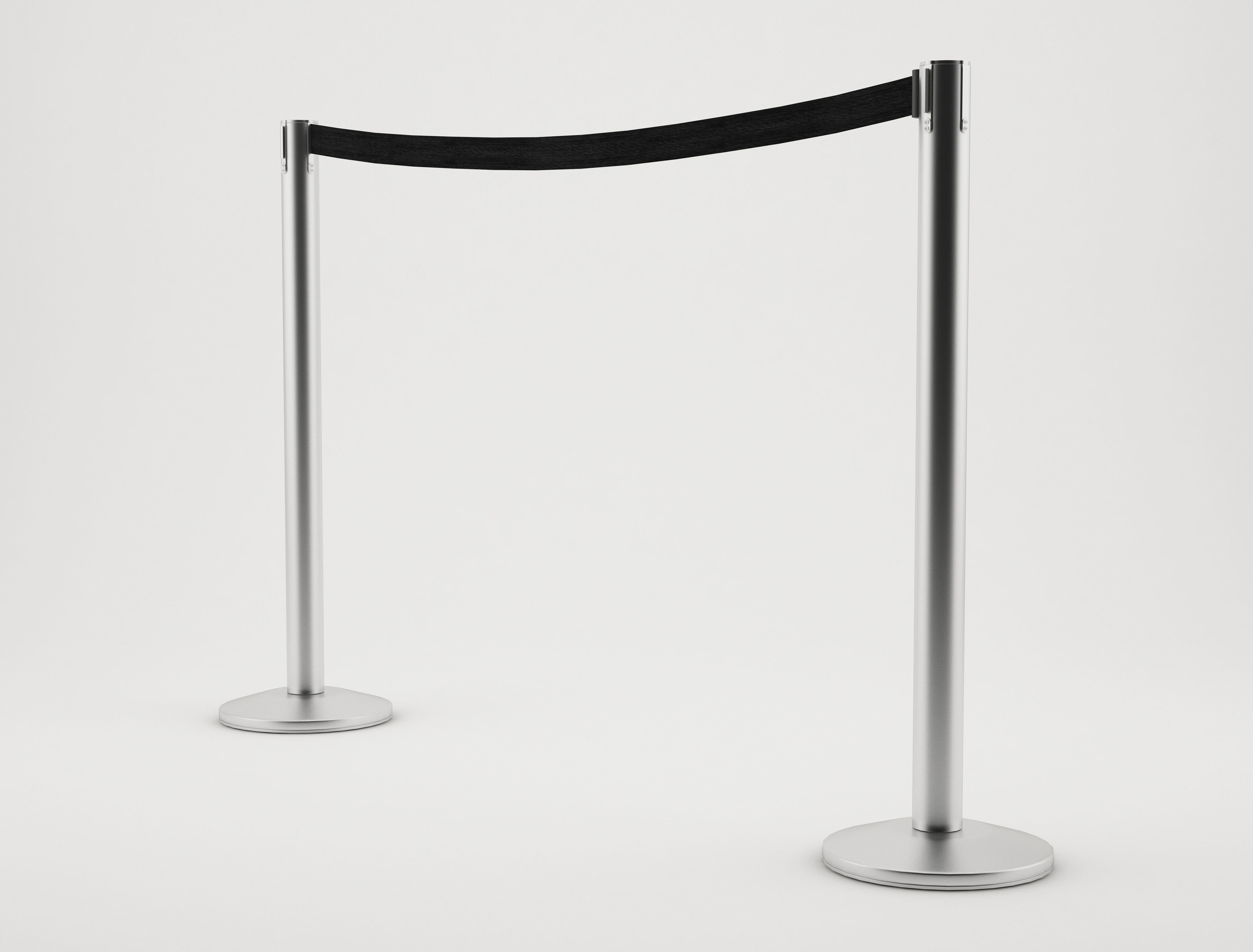 Queue Barriers stanchion 3D model | CGTrader