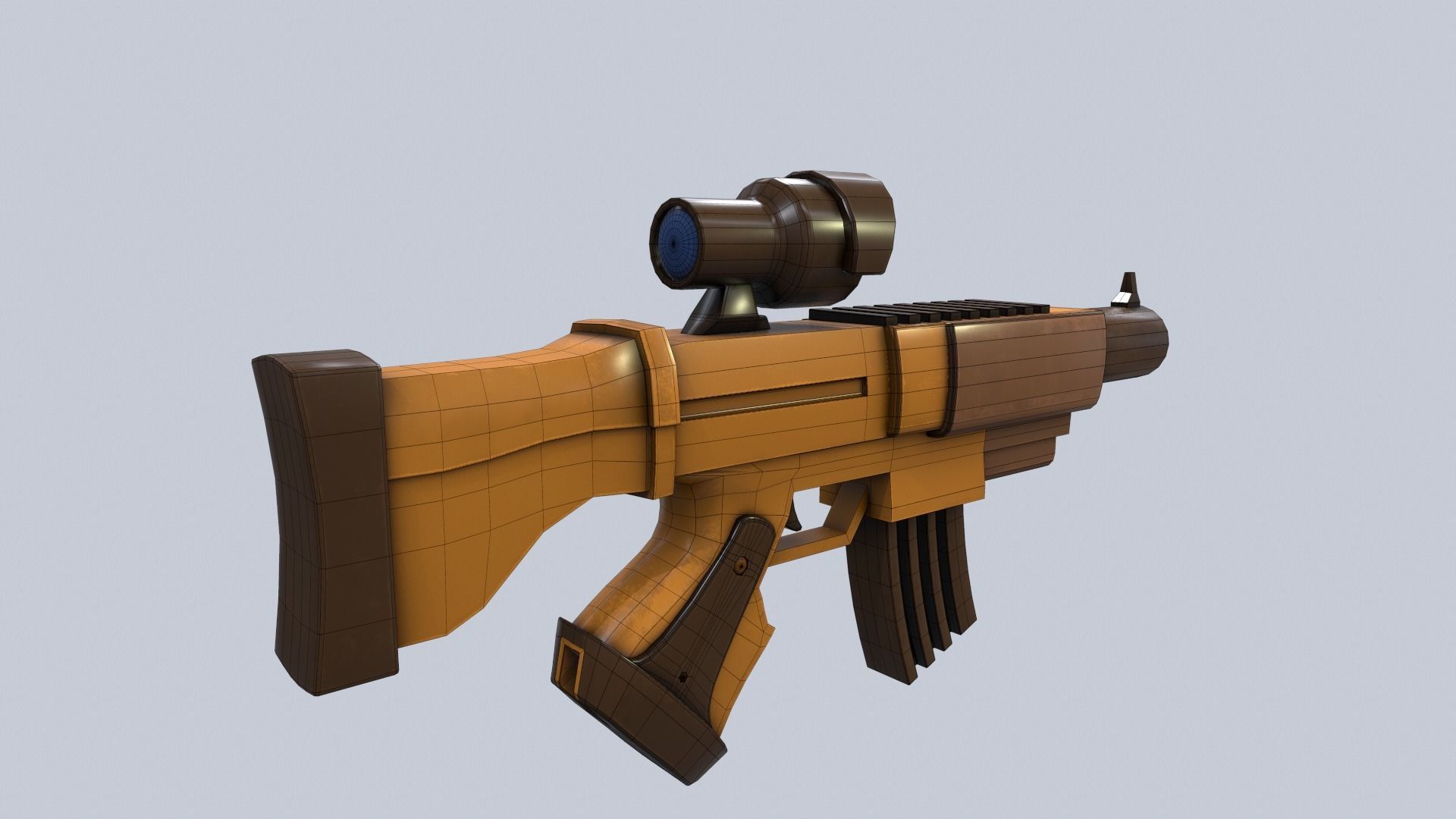 Cartoon Stylized Scar Shotgun 3D model | CGTrader