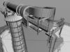 rotary kiln furnace and annular cooler 3D model rigged | CGTrader