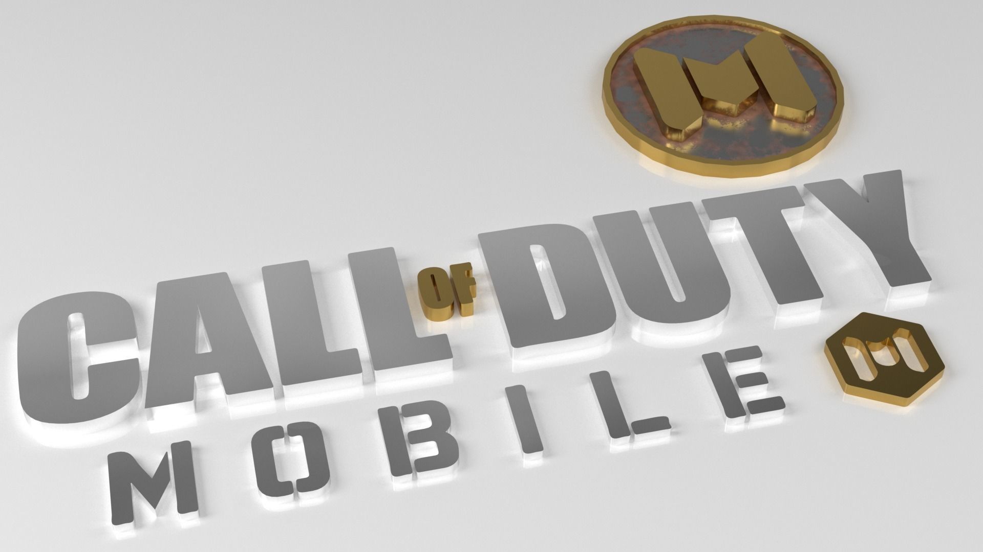 3D model Call of duty mobile logo and title VR / AR / low-poly | CGTrader