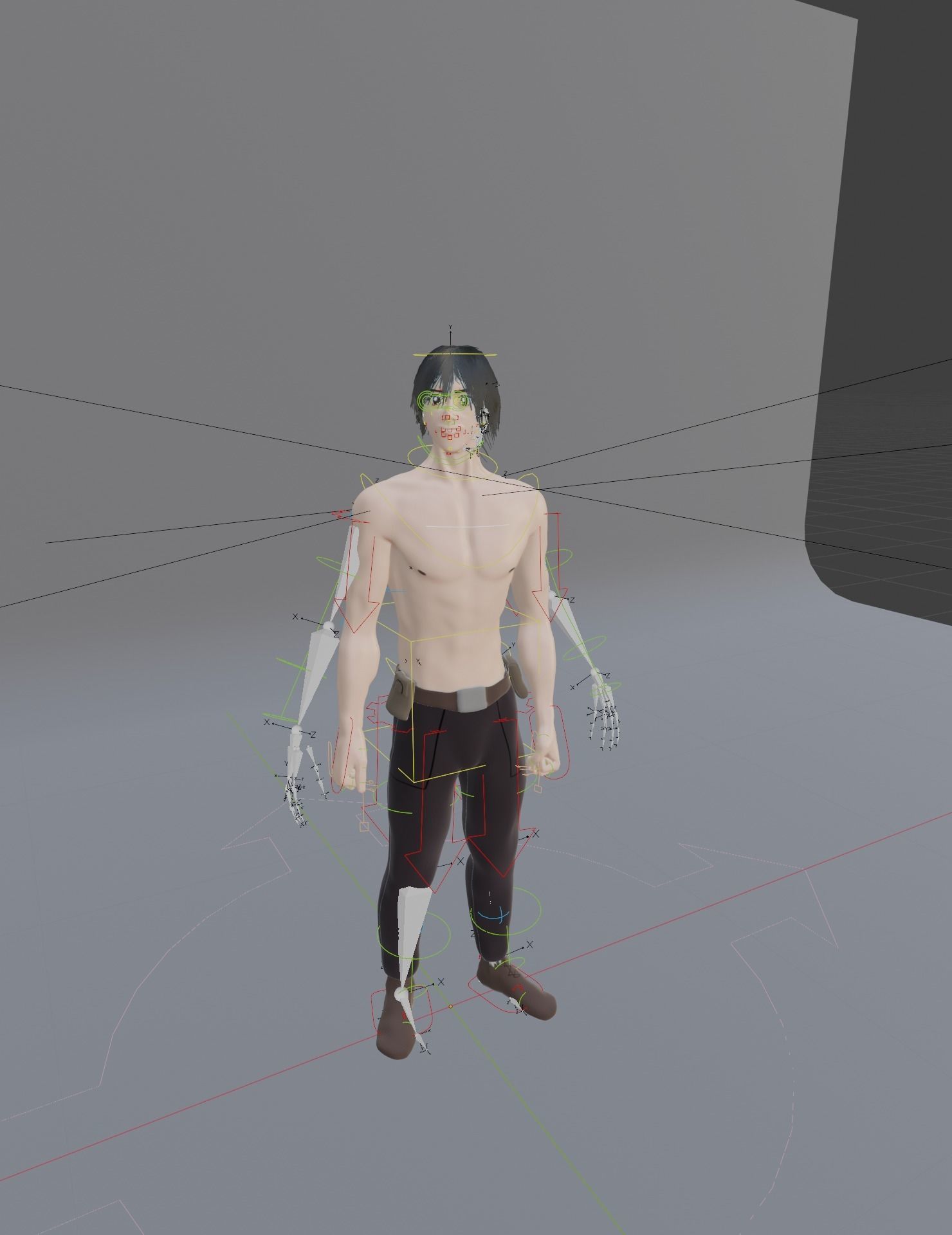 anime character 3D model rigged | CGTrader
