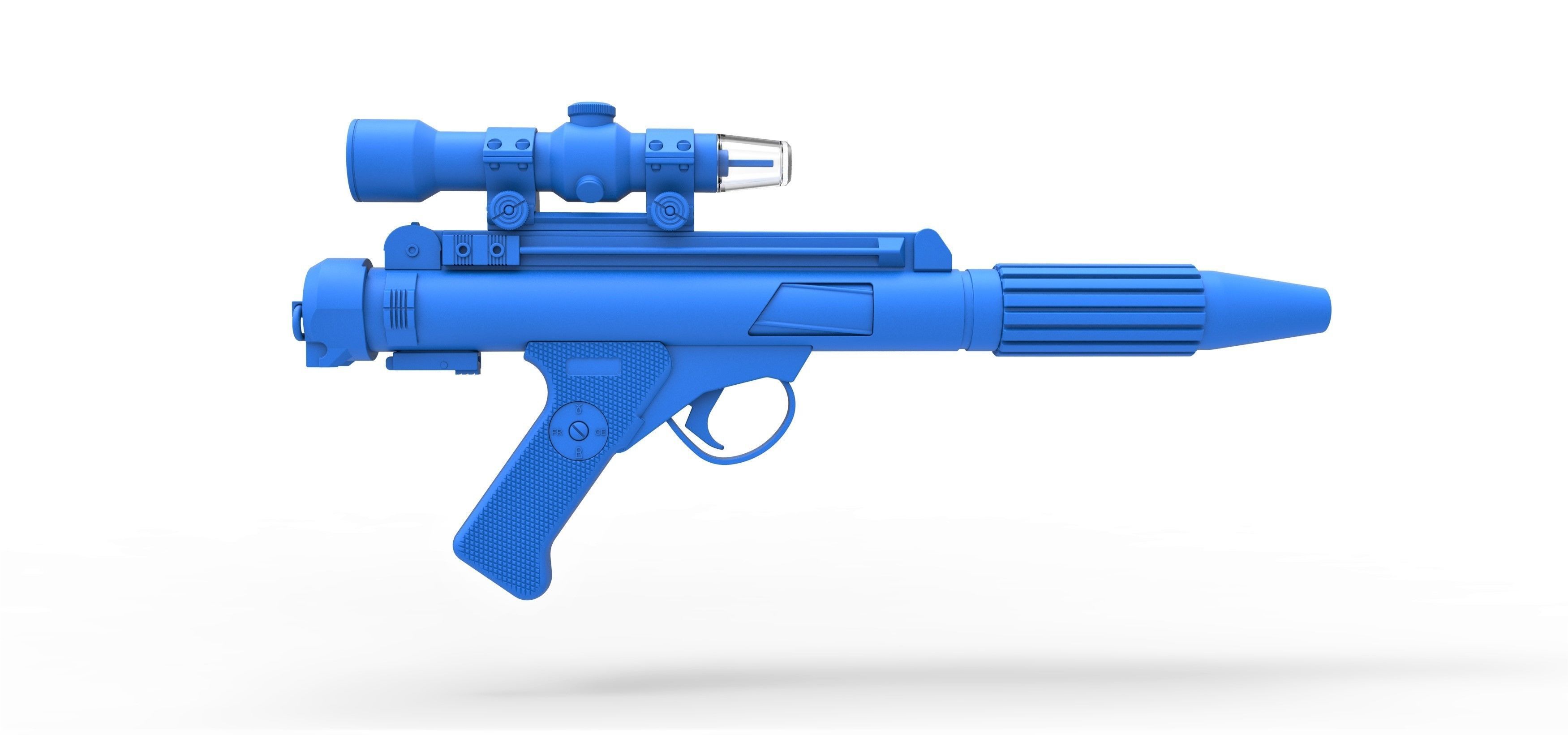 Blaster pistol DH-17 from Star Wars A New Hope 3D model | CGTrader