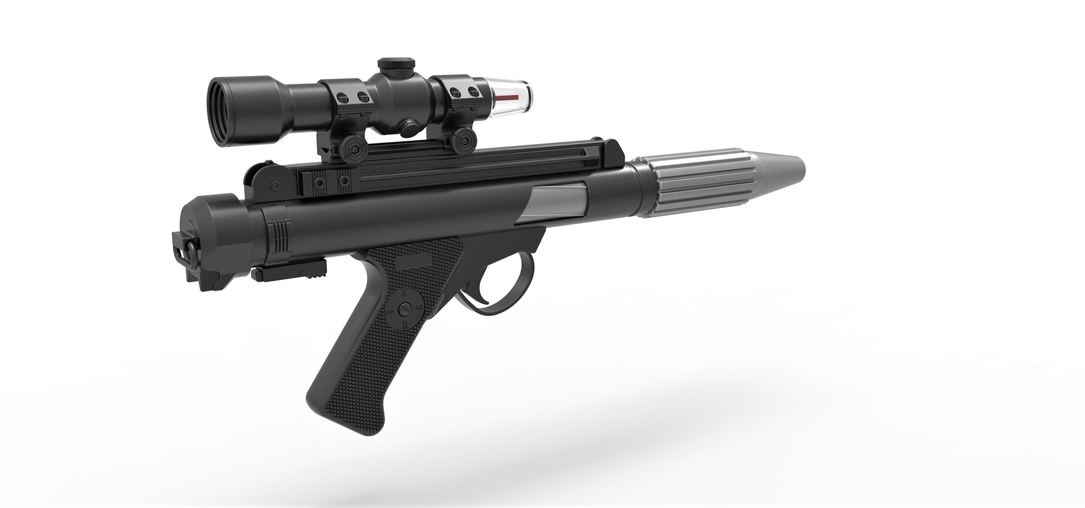 Blaster pistol DH-17 from Star Wars A New Hope 3D model | CGTrader
