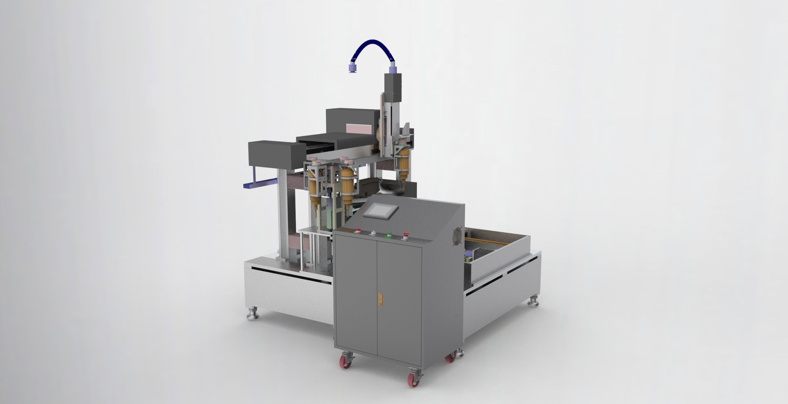 Six axis CNC milling machine 3D model | CGTrader