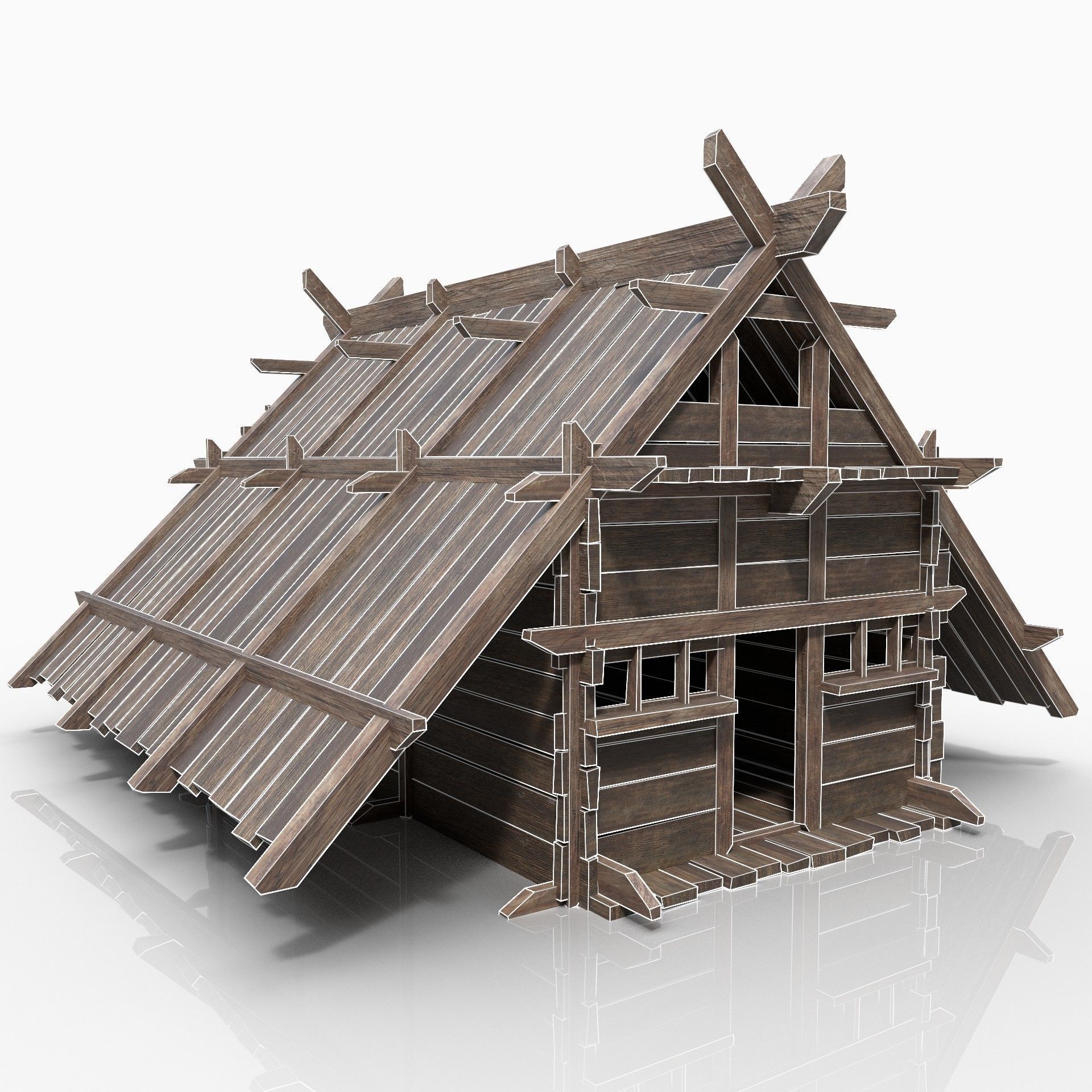 Viking Basic Hut Wooden House Cottage Medieval AAA Next Gen free VR ...