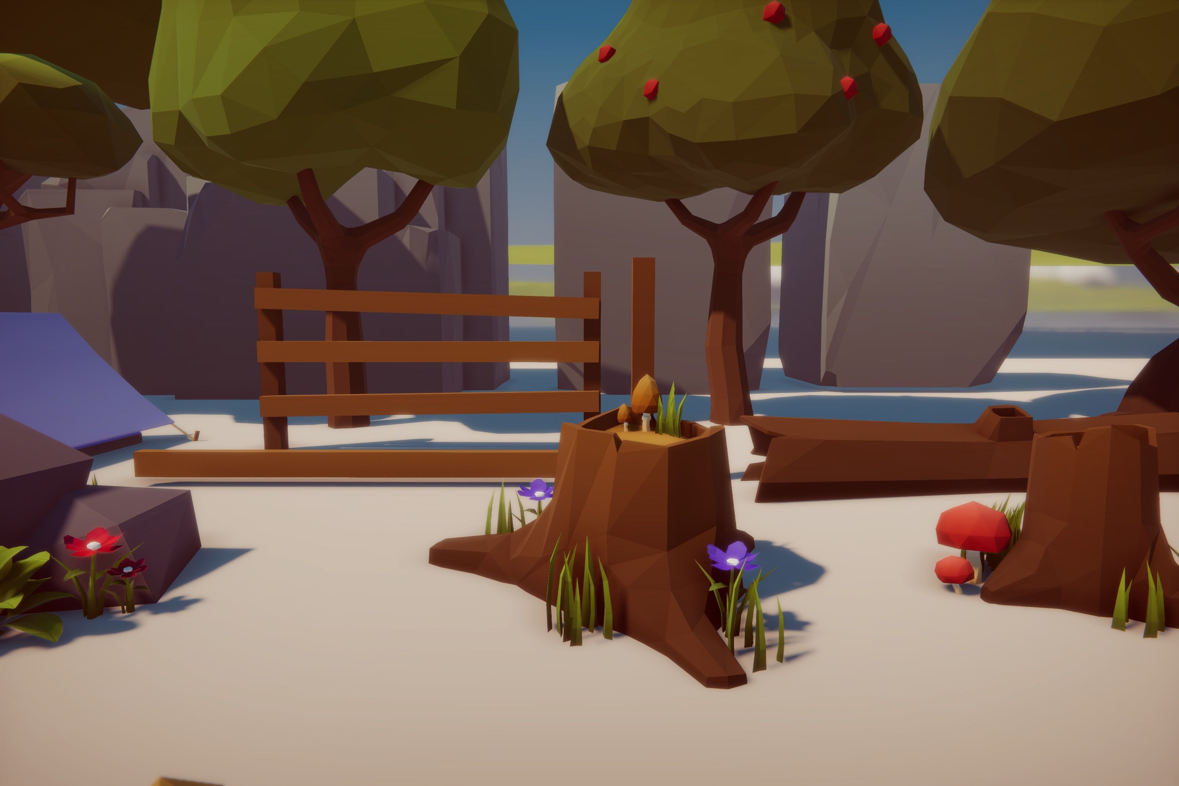 3D model Low Poly Nature Gradient Pack VR / AR / low-poly | CGTrader