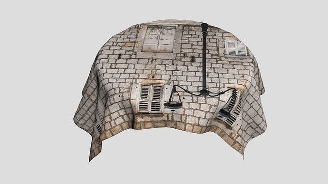 3d tablecloths on the table 3D model | CGTrader