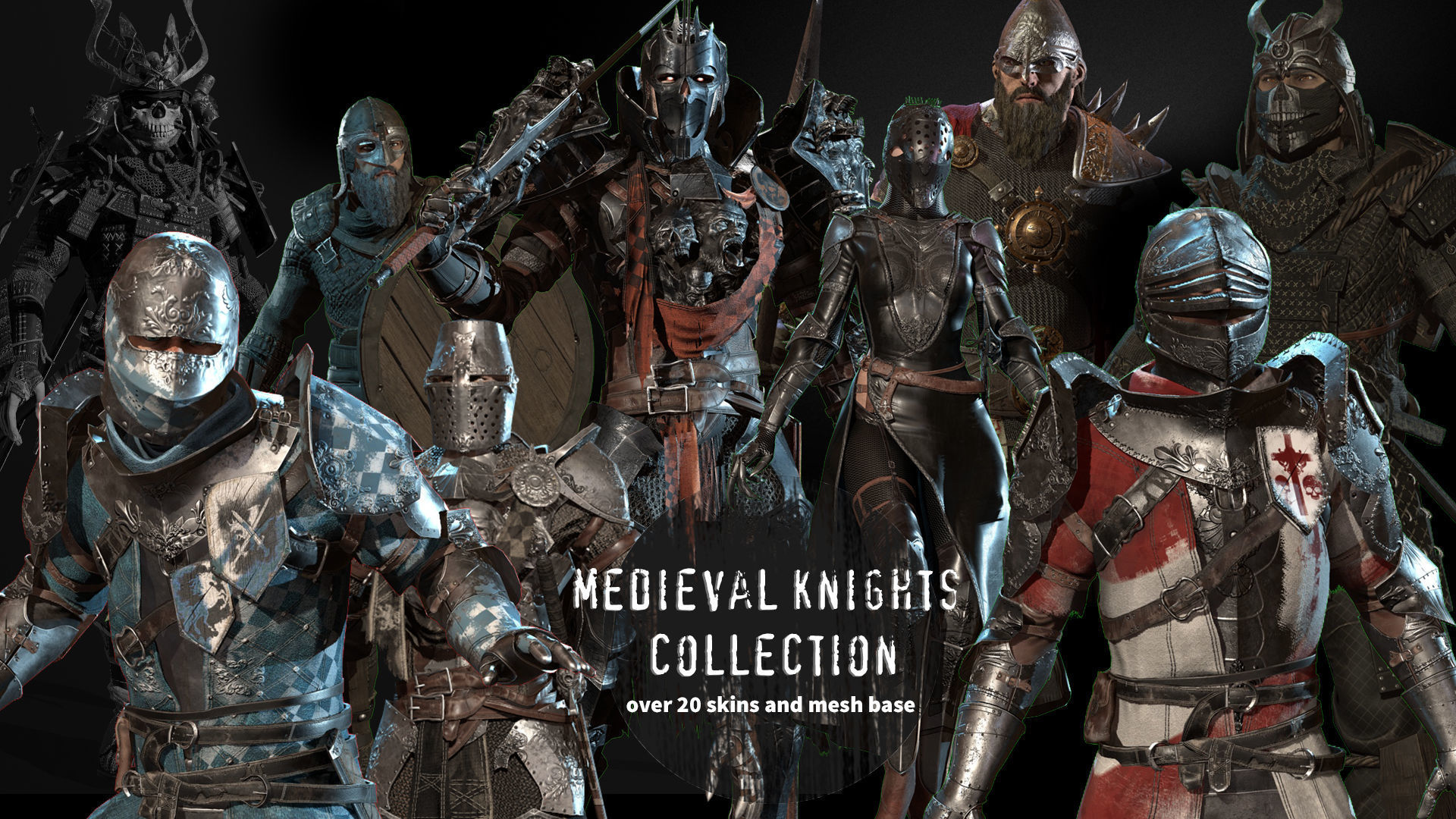 medieval knights collection | CGTrader