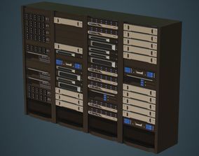 Low-poly Server rack 3D Models | CGTrader
