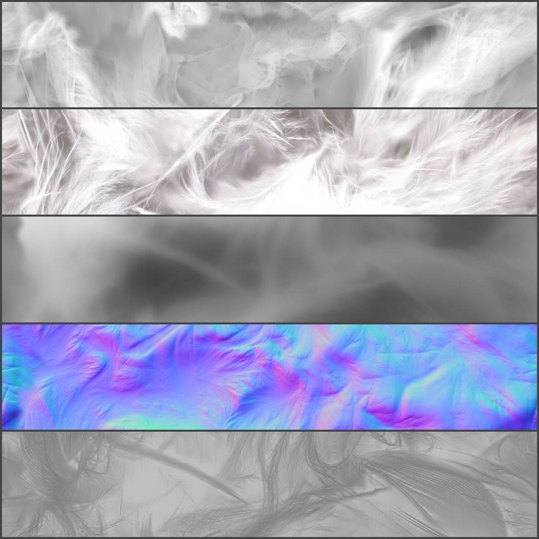 3D model feather PBR material | CGTrader