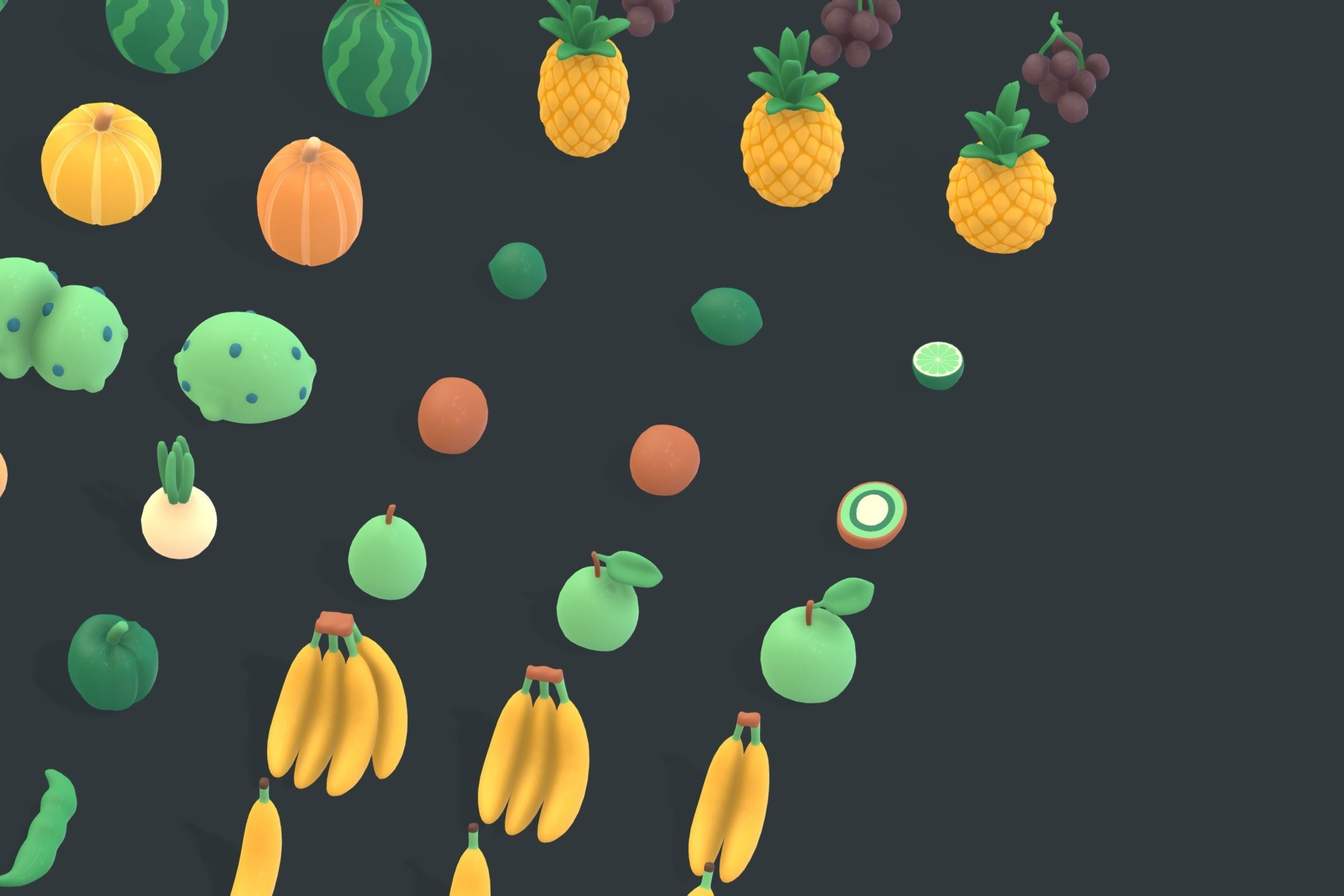 3D model Back Garden - Animation Assets VR / AR / low-poly | CGTrader