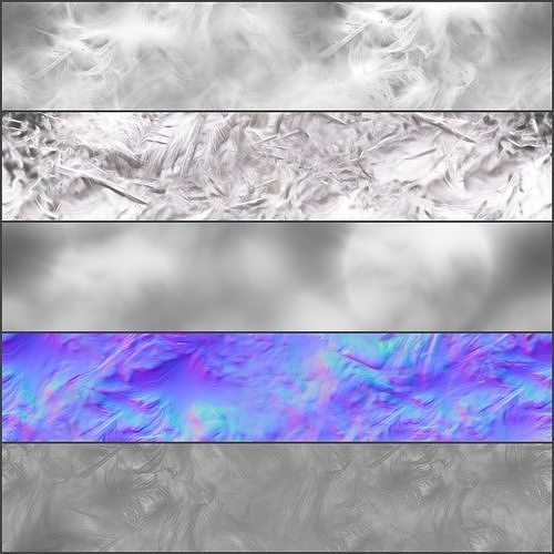 feather PBR material version2 free VR / AR / low-poly 3D model | CGTrader